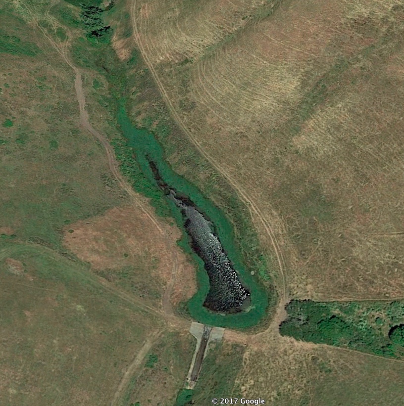 Lower sediment pond – Freestone Ranch